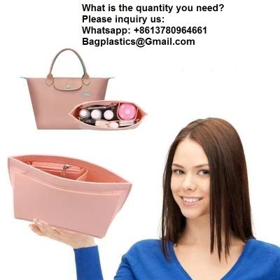 China Purse Organizer Insert For Handbags & Base Shaper Set, Felt Organizer Insert Large Tote, Bag Organizer With Zipper Sizes, Fit Speedy Neverfull MM City And More for sale