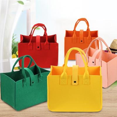 China Felt Tote Bag with Durable Handles Grocery Bags Travel Heavy Duty Shopping Find Similar Icon Felt Bags With Your Logo Large Custom Shopping Bag With Logo Felt Tote For Party Recycled Felt Tote Bag for sale
