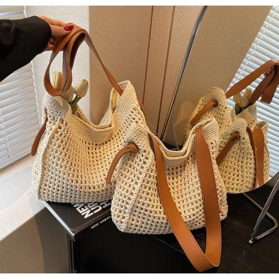Cina Borsa Tote da Spiaggia in Paglia Grande Estate Fatta a Mano Borsa Tote Intrecciata per Donna Borse Intrecciate Boho per Vacanze Estive Piscina Vacanze Viaggi Donna Piccole Borse di Paglia Borsa Tote da Spiaggia Estiva Fatta a Mano Borsa Hobo Intrecciata in vendita