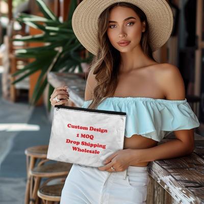 China zipper bag, ziplock bag, zipper purse, High Quality Products Print On Demand Custom Fashionable Exquisite Large-Capacity Paper Storage Bag Extremely Simple Portable for sale