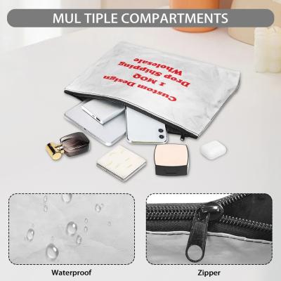 China zipper bag, ziplock bag, zipper purse, High Quality Products Print On Demand Custom Fashionable Exquisite Large-Capacity Paper Storage Bag Extremely Simple Portable for sale