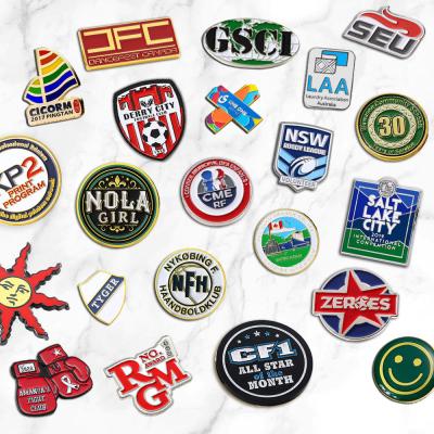 China Factory Custom School/Club/Organization Commemorative Enamel Badge Soft Lapel Pin Personalized Custom Metal Epoxy Enamel Pin Lapel Pin Companies Logos Souvenir Name Tag Badge Pins Metal Suit Coat Pin for sale