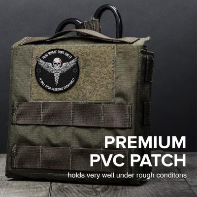 China Tactical Patch, Morale Patch, EMT Patch, Funny Patches, Rubber Patches Manufacturer Custom Soft Rubber Embossed Patch Hook And Loop PVC Patches For Clothing for sale
