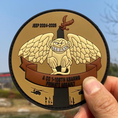 China Tactical Patch, Morale Patch, EMT Patch, Funny Patches, Rubber Patches Manufacturer Custom Soft Rubber Embossed Patch Hook And Loop PVC Patches For Clothing for sale
