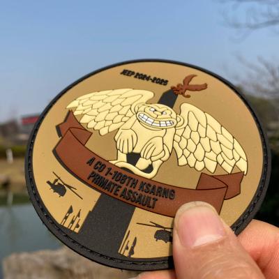 China Tactical Patch, Morale Patch, EMT Patch, Funny Patches, Rubber Patches Manufacturer Custom Soft Rubber Embossed Patch Hook And Loop PVC Patches For Clothing for sale