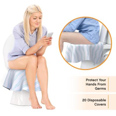 Cina Coperture di sedile igienico usa e getta impermeabile, ideale per bambini e adulti extra grande, confezionato individualmente per i viaggi, bambini piccoli in vendita