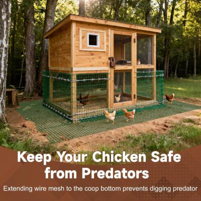 China Chicken Coop Predator Proof Apron,Chicken Wire Bottom Predators Resistant,Fence Netting Barrier For Chicken Coop for sale