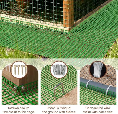 China Chicken Coop Predator Proof Apron,Chicken Wire Bottom Predators Resistant,Fence Netting Barrier For Chicken Coop for sale