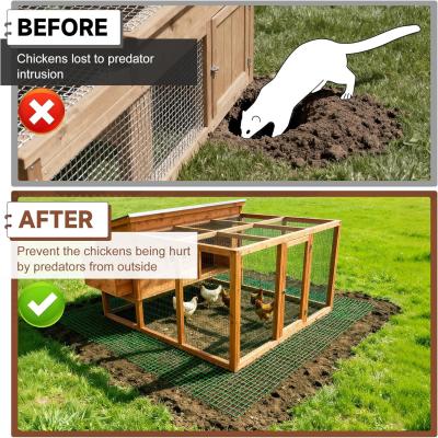 China Chicken Coop Predator Proof Apron,Chicken Wire Bottom Predators Resistant,Fence Netting Barrier For Chicken Coop for sale