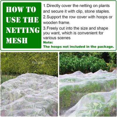 China Garden Netting, Plant Covers 10x33Ft Net Ultra Fine Mesh Protection Netting For Vegetable Plants Fruits Flowers Crops Greenhouse Row Cover Raised Bed Barrier Screen Protection Net Cover for sale