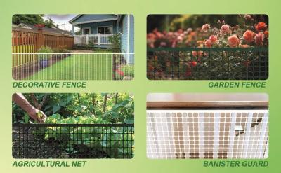 China Plastic Hardware Mesh Netting, Garden Netting, Temporary Fence, Tree Guards, Safety Net For Balcony, Deck, Stair Railing, Animal Barrier, Poultry, Deer, With 50 Zip Ties for sale