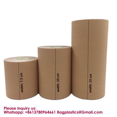 China Athletic Finger Sports Rigid Strapping Tape Accepts Logo Therapeutic Elastic Kinesiology Pro Cotton 15 Cm Width 5m Length Accepts Custom Logo Free Tape for sale