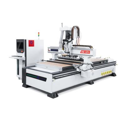 China CR-8L CNC nesting machine with ATC featuring automatic 5 side machining, high precision gear rack drive, and 7.5kw water cooled vacuum pump for sale