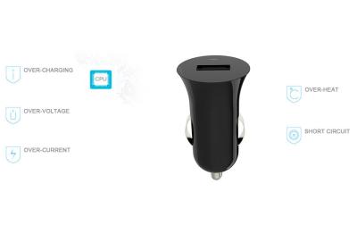 China 5V 1A / 2.1 / 2.4A Single Port USB Car Charger for Smart Devices for sale