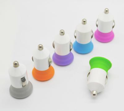 China Multi-purpose Dual Color Single USB Car Charger for Phones Tablets Bluetooth Speaker for sale