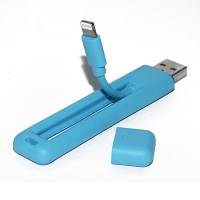 China Key Chain Design MFI Lightning Cable IPhone IPad IPod Suitable Silicone Material for sale