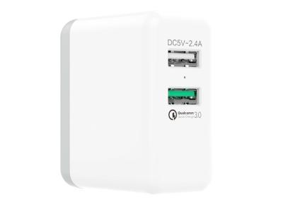 China QC3.0 Certified Quick Mobile Phone Charger , Multiport Universal Usb Wall Charger for sale