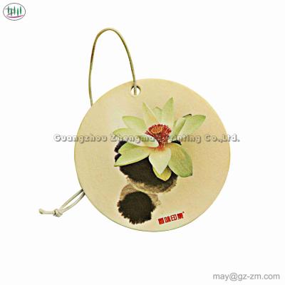 China New Fashion Wholesale High Quality promotional reusable eco- friendly custom paper hanging car air freshener for sale
