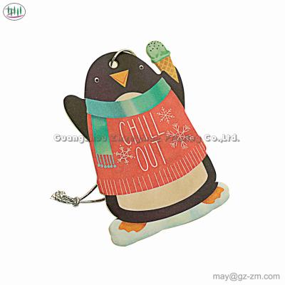 China happy penguin customized paper car air freshener wholesale 20 years' factory for sale