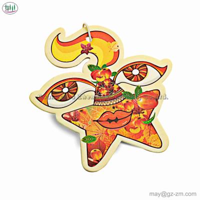 China 2019 Bulk Scented Absorbable Eco-friendly Material Custom Paper Car Air Freshener with logo for sale