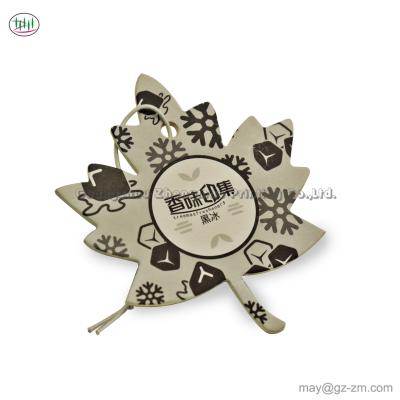 China Paper car air freshener small size  leaf design car freshener  with lavendar fragrance produced in a decent factory for sale