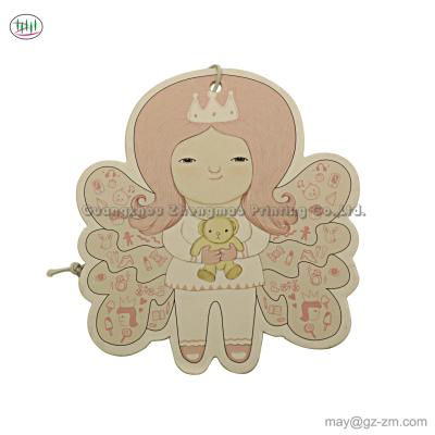 China 2019 hot sales custom lovely girl design double-side printing  paper  car air freshener for sale
