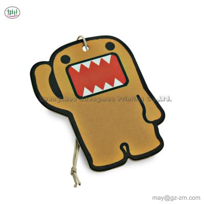 China Customized and 10 years' professional factory  quality animal design  Hanging Paper Car air Freshener for sale