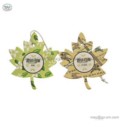 China beautiful and colourful style paper car air freshener with a white string in flowe fragrance for sale