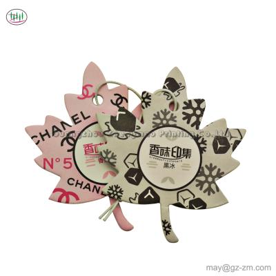 China Wholesale high quality good fragrance custom shape cotton paper car air freshener for sale