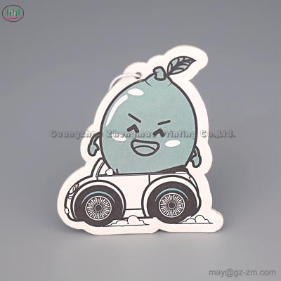 China Wholesale high quality good fragrance customized shape cotton paper car air freshener for sale