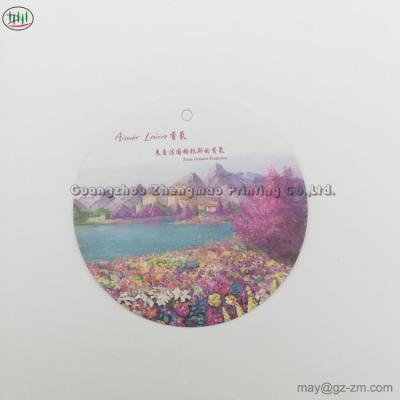 China Customized and professional factory price and quality  Fresh Round Scented Paper Coasters for sale
