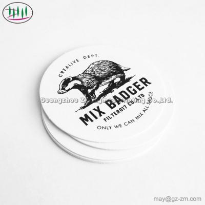 China Non-slip Environmentally Friendly Absorbent Round Paper Coasters Customized and professional factory price and quality for sale