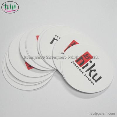 China Square Absorbent Bar Customized Friendly colorful Paper Coasters Waterproof heat insulation decoration recycling paper for sale