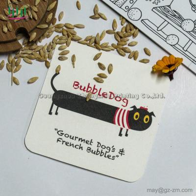 China Customized Absorbent Paper Coaster Coffee Shop Good Water Bbsorption Effect for sale