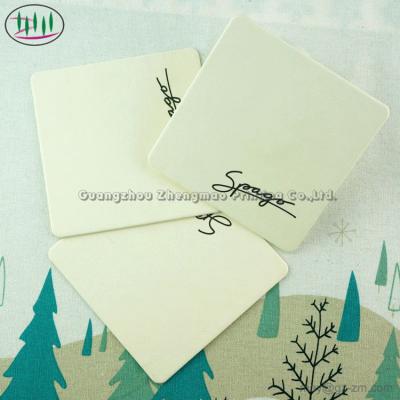 China Square Absorbent Bar Customized Friendly colorful Paper Coasters Waterproof heat insulation decoration recycling paper for sale