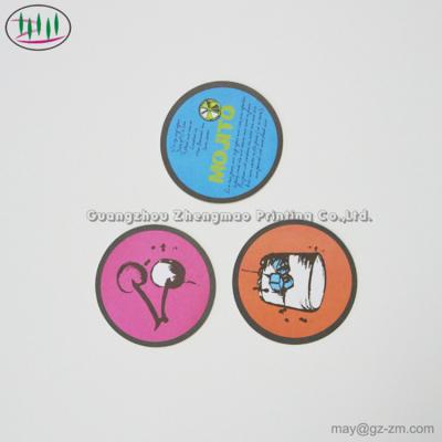 China Non-slip Environmentally Friendly Absorbent Round Paper Coasters Customized and professional factory price and quality for sale