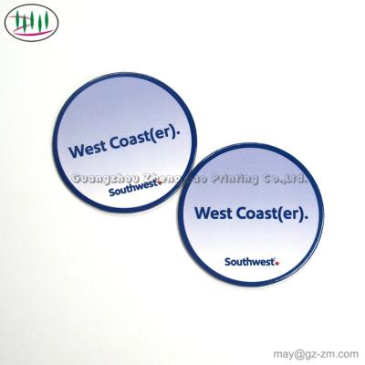 China Non-slip customizable size and color paper coaster loop available decorations wedding restaurant paper coaster for sale