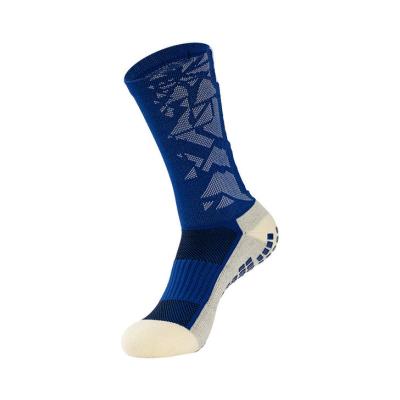 中国 男性用 カジュアル 固い色 サッカーソックス カスタム ロゴ コンプレッション 防滑スポーツソックス 販売のため