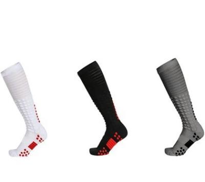 China Kussen Spandex Nylon katoen hardlopende sport compressie sokken 20-30mmHg anti-vuil lang Te koop
