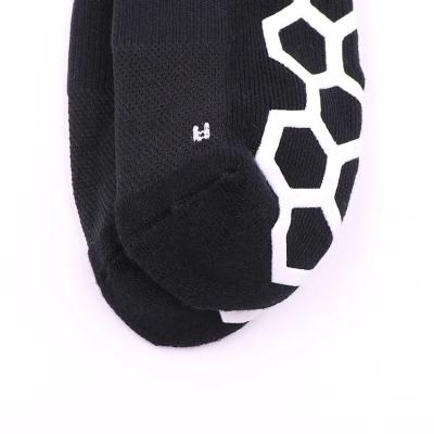 Cina Stile sportivo Calzini da calcio da uomo in cotone, miscela di nylon, cuscino a presa, calzini da calcio con logo personalizzato in vendita