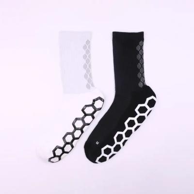 Cina Stile sportivo Calzini da calcio da uomo in cotone, miscela di nylon, cuscino a presa, calzini da calcio con logo personalizzato in vendita