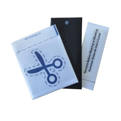 China UHF RFID Polyester Fabric Textile Laundry Tag RFID Clothing Label For Tracking Garment for sale