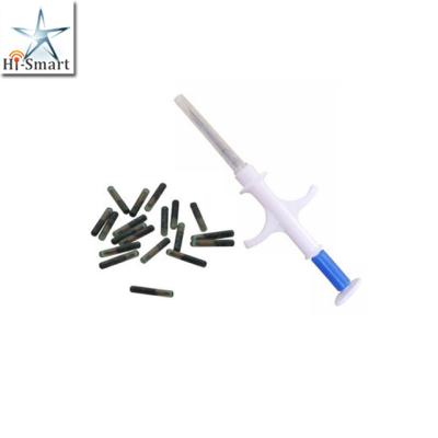 중국 13.56MHz Programmable RFID nfc Microchips Transponder 2.12x12mm RFID Human Implantable Animal chip Pet Glass Tag 판매용