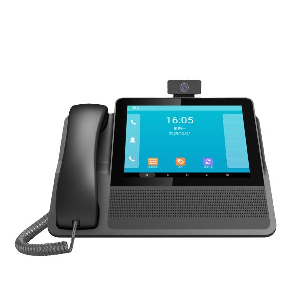 Quality 8 Inch Screen VoIP Telephone Hospital Elder Care Wireless HD Audio 6 SIP Lines Call Center PSTN Wifi POE IP for Emergency for sale