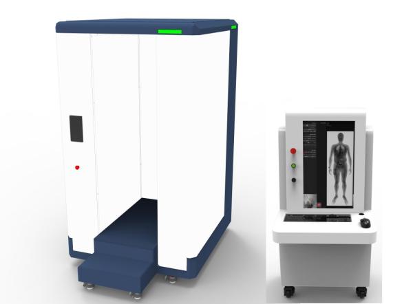 Quality Single View Prison Body Scanner 65DB Developed 850W Rated Power for sale