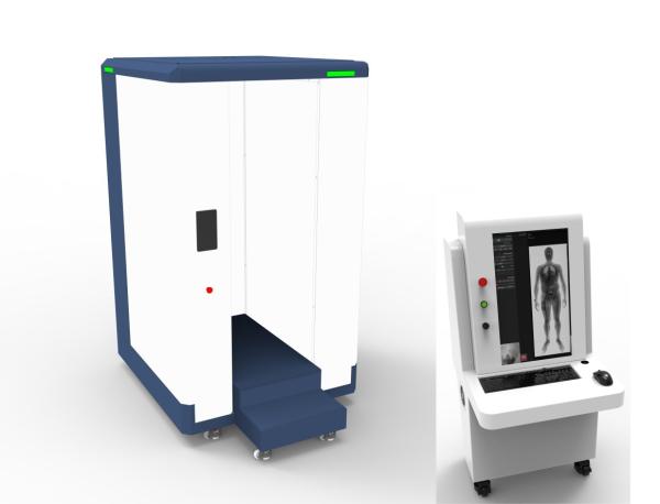 Quality High Resolution Body Scanner Airport Vertical Whole Body Scanner for sale