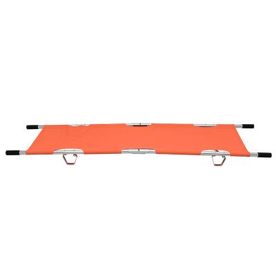 China Oxford Stof Opvouwbare Stretcher Ambulance Oranje Voor Noodredding Te koop