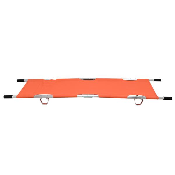 Quality Oxford Cloth Collapsible Stretcher Ambulance Orange For Emergency Rescue for sale