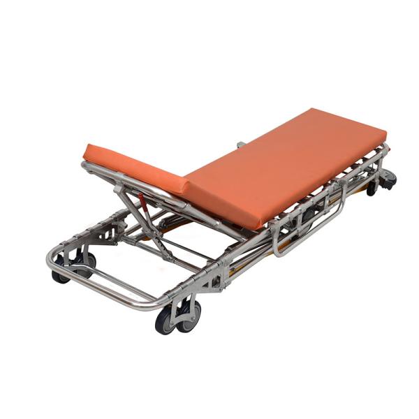 Quality Custom Logo Aluminum Folding Stretcher Orange Hydraulic Stretcher for sale