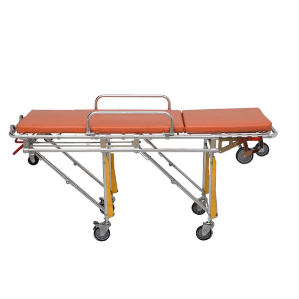 Quality Custom Logo Aluminum Folding Stretcher Orange Hydraulic Stretcher for sale
